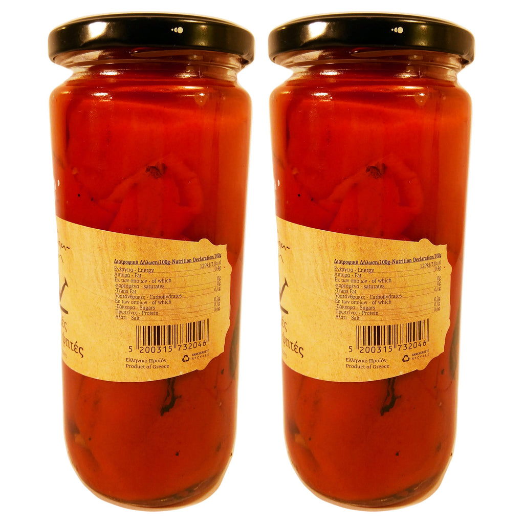 Greek Roasted Red Peppers, Florinis Traditional Variety 900gr – Greek ...