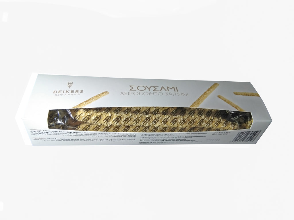 Greek Handmade Sesame Grissini, Traditional Crispy Breadsticks, 500g ...